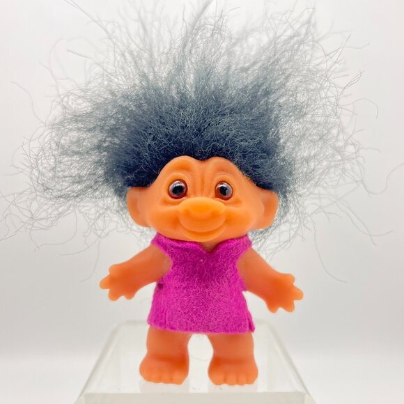 Thomas Dam | Toys | Vintage Thomas Dam 3in Troll Doll Denmark Black ...